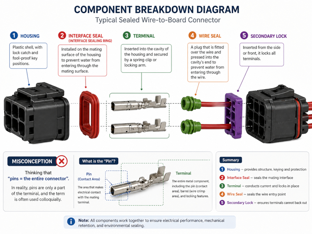 Types of Automotive Electrical Connectors: Identification, Terminals ...