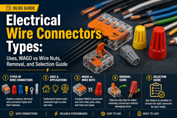 Electrical Wire Connectors Types: Uses, WAGO vs Wire Nuts, Removal, and ...